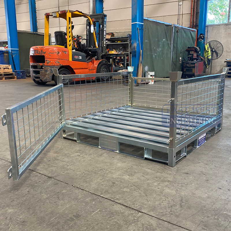 Steel Pallet Cage 1000Kg WLL (Half Size) | Stillage Cages | Pallet ...
